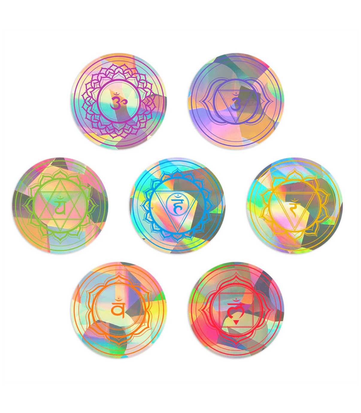 Chakra Window Decals | The Chakra Set | Rainbow Symphony – Rainbow ...