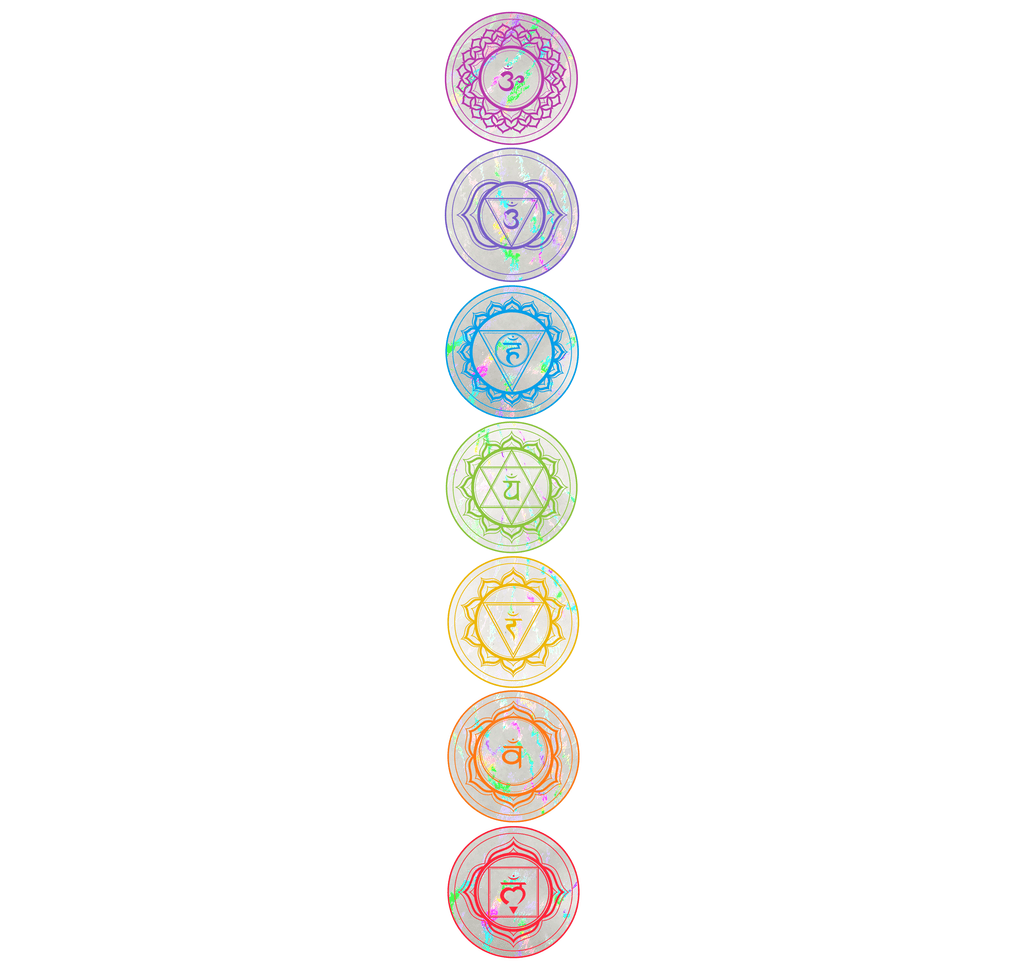 Chakra Window Decals | The Chakra Set | Rainbow Symphony
