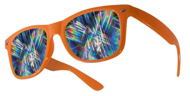 Rainbow Diffraction Plastic Rave Glasses | Rainbow Symphony