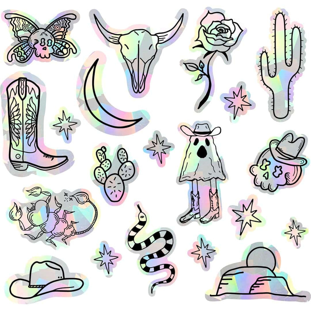 Desert Decals | Suncatcher Window Sticker | Rainbow Symphony